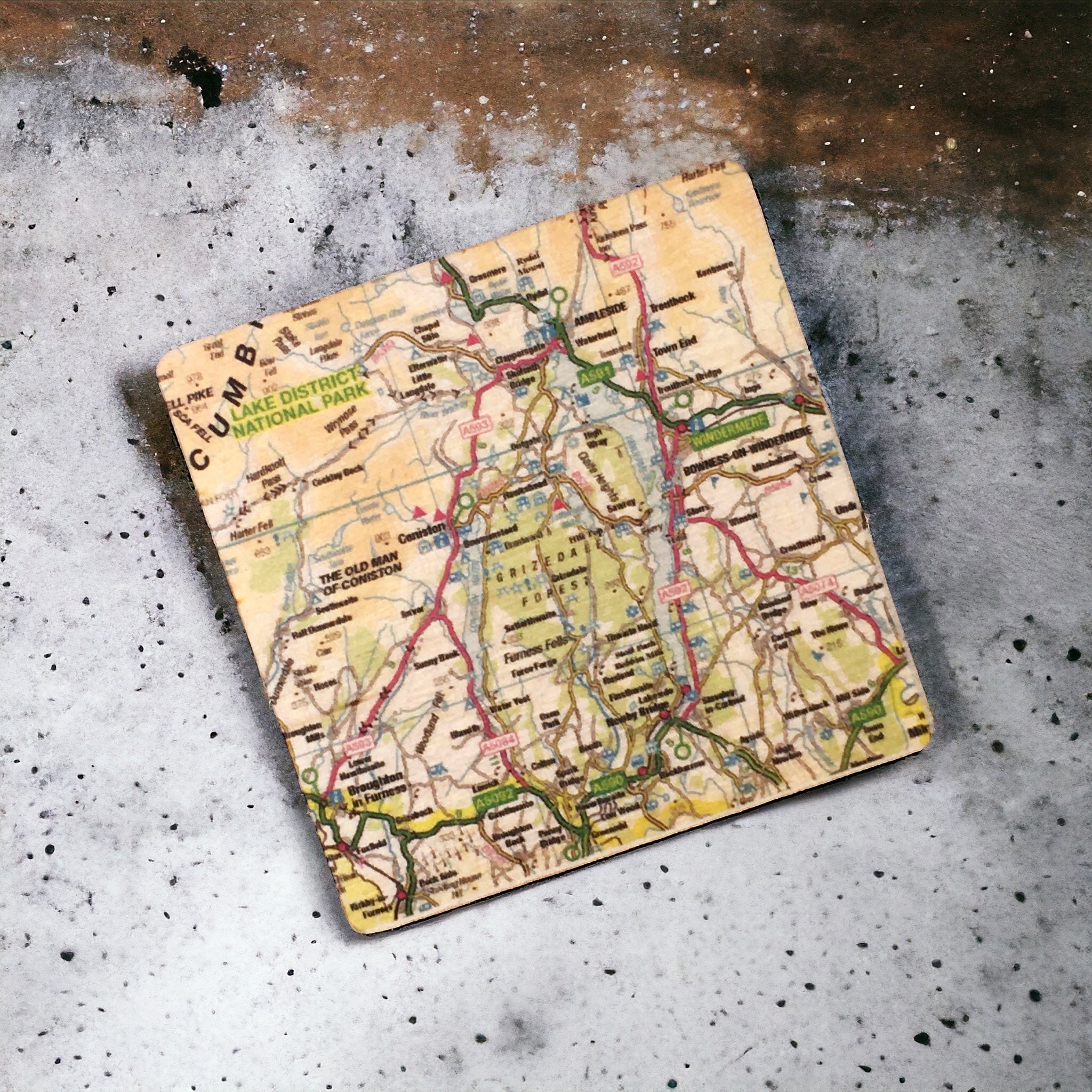 Wooden Map Magnet - Square – The Sugar Shed Ltd