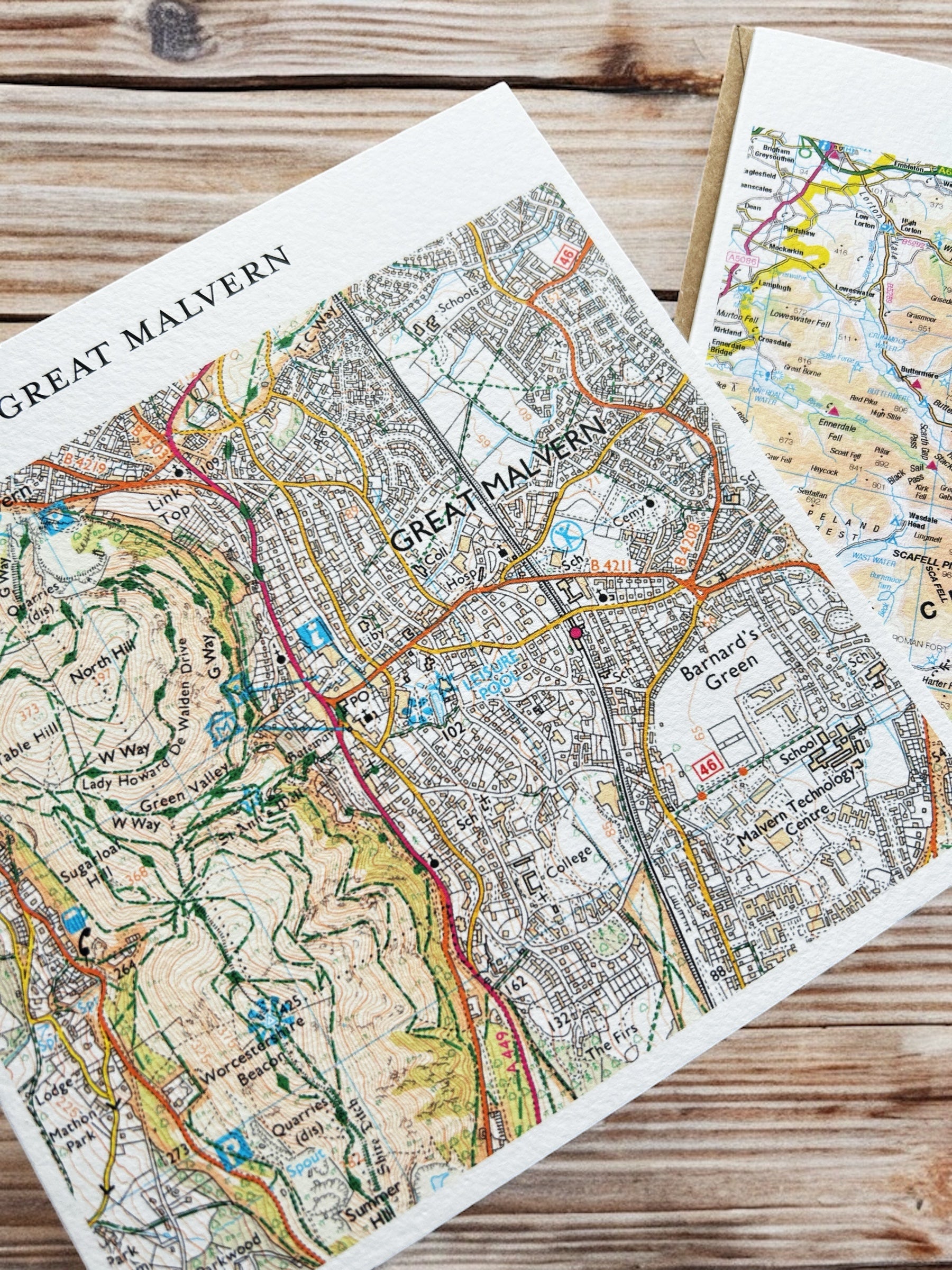 Bespoke Map Greetings Card – The Sugar Shed Ltd