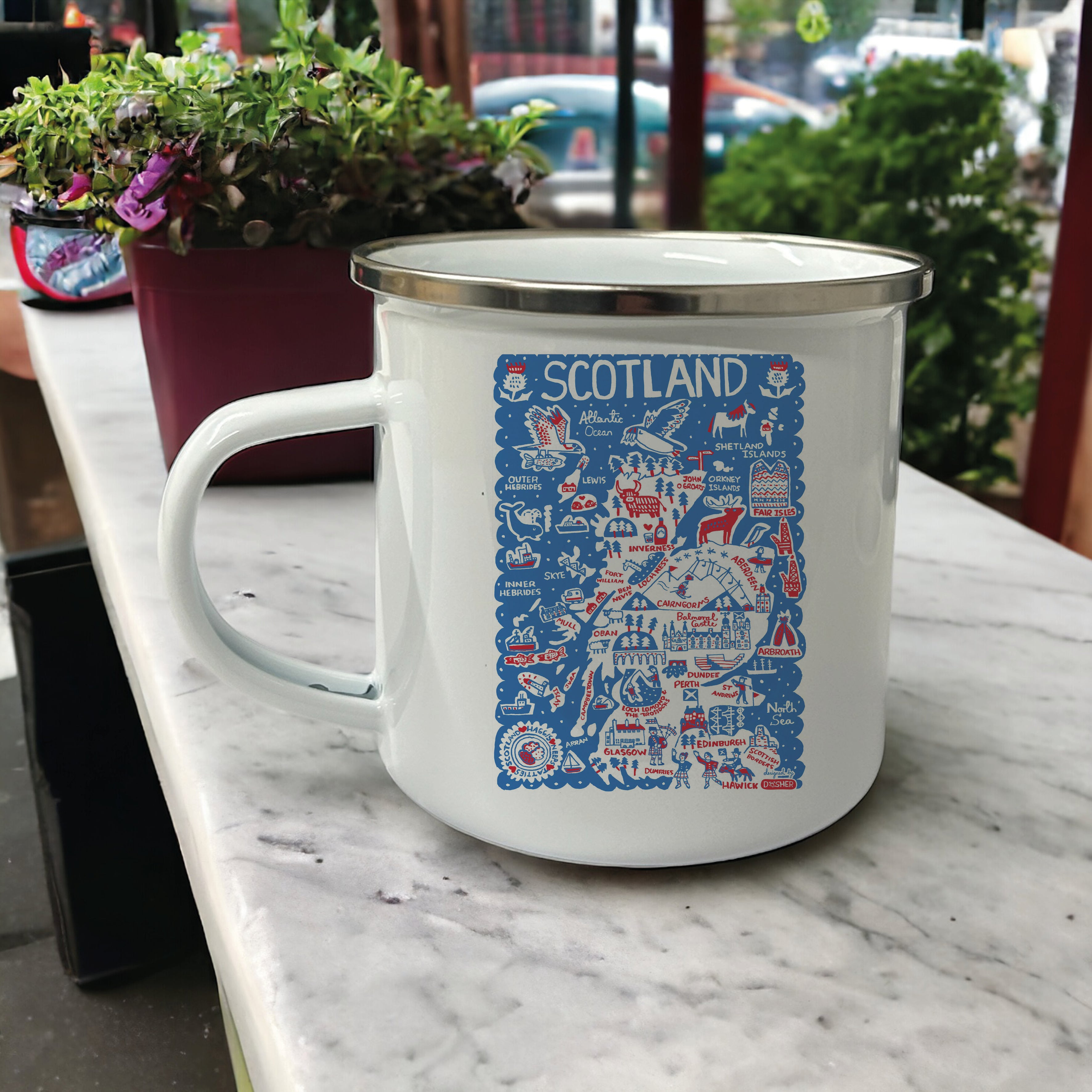 Julia Gash - Enamel Mugs – The Sugar Shed Ltd